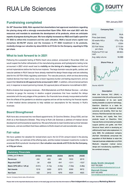 Research - Rua Life Sciences